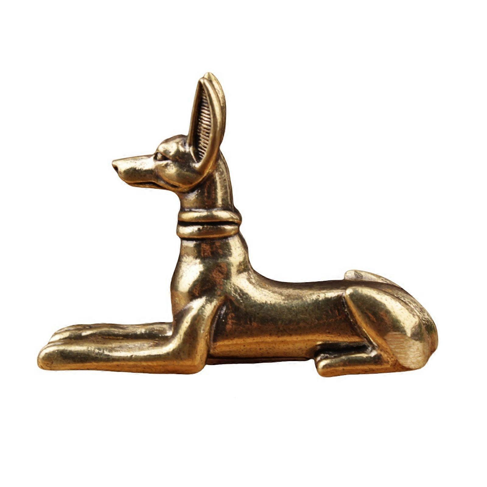 mässing hund statyer figurer sittande hund staty figurer skulpturer ...