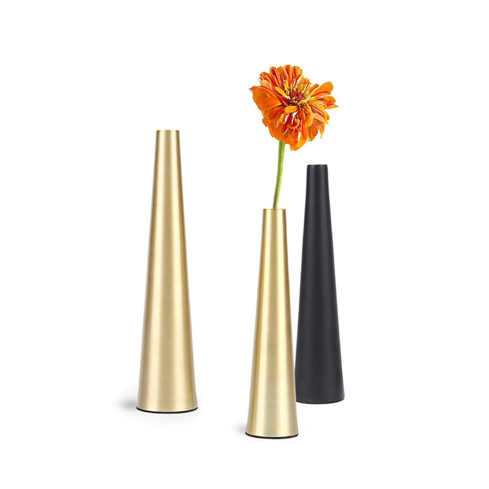 Nordic Metal Vase Gold/black Small Flower Vases Arrangement Flower ...