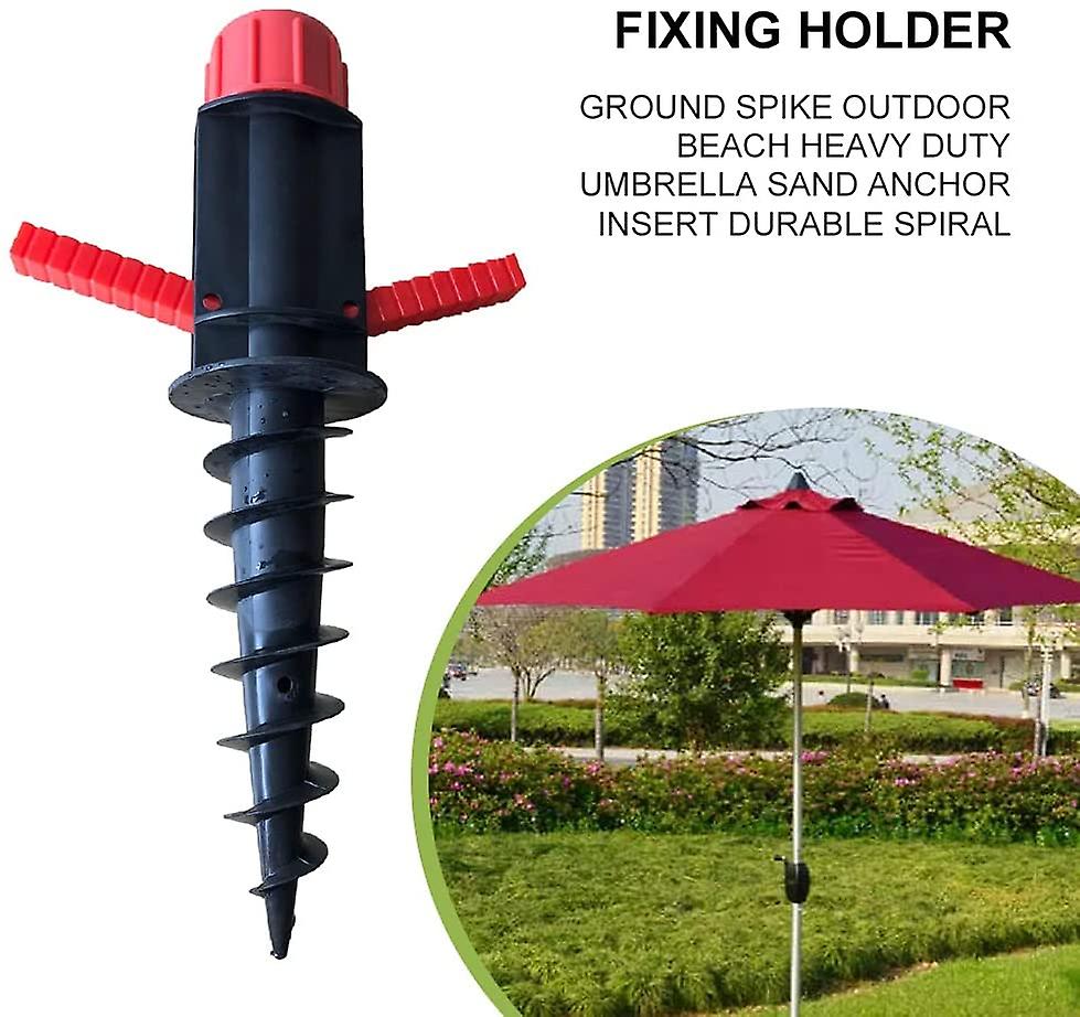 Beach Umbrella Stand, Beach Umbrella Stand, Ground Stake, Screw-on ...