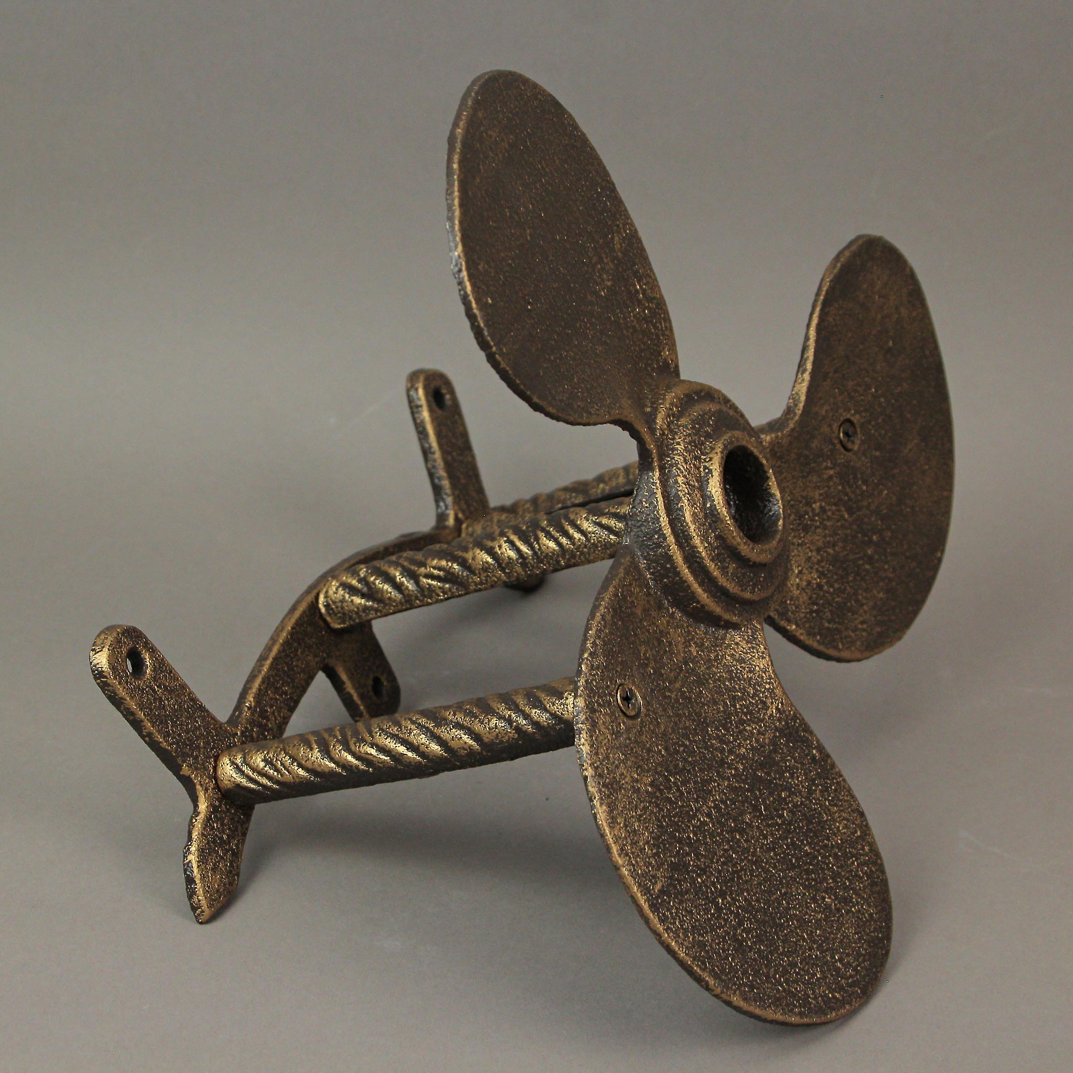 Bronze Finish Cast Iron Boat Propeller Wall-Mounted Decorative Garden ...