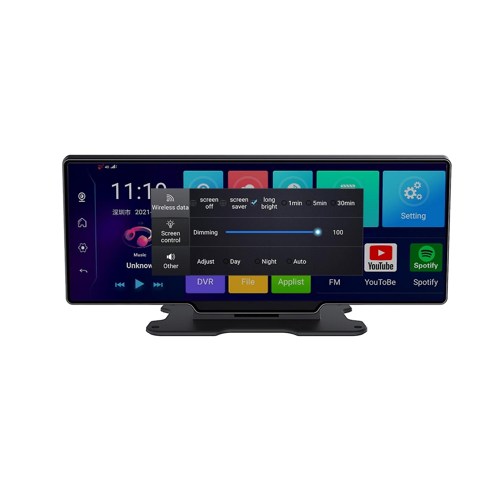 Car widescreen center console driving recorder 1080p reversing voice ...