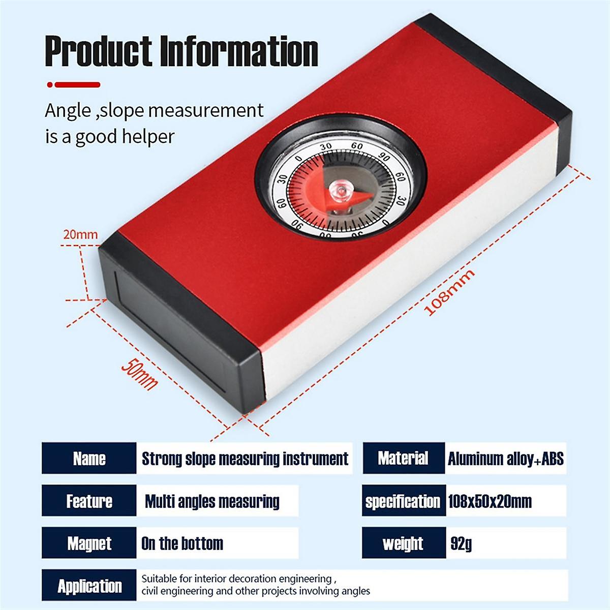 High-precision Level Aluminum Alloy Mini Angle Inclinometer Bricklayer ...