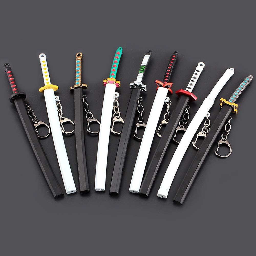 Demon Slayer Sword Mini Katana Keychains Anime Figure Tanjiro For Men ...