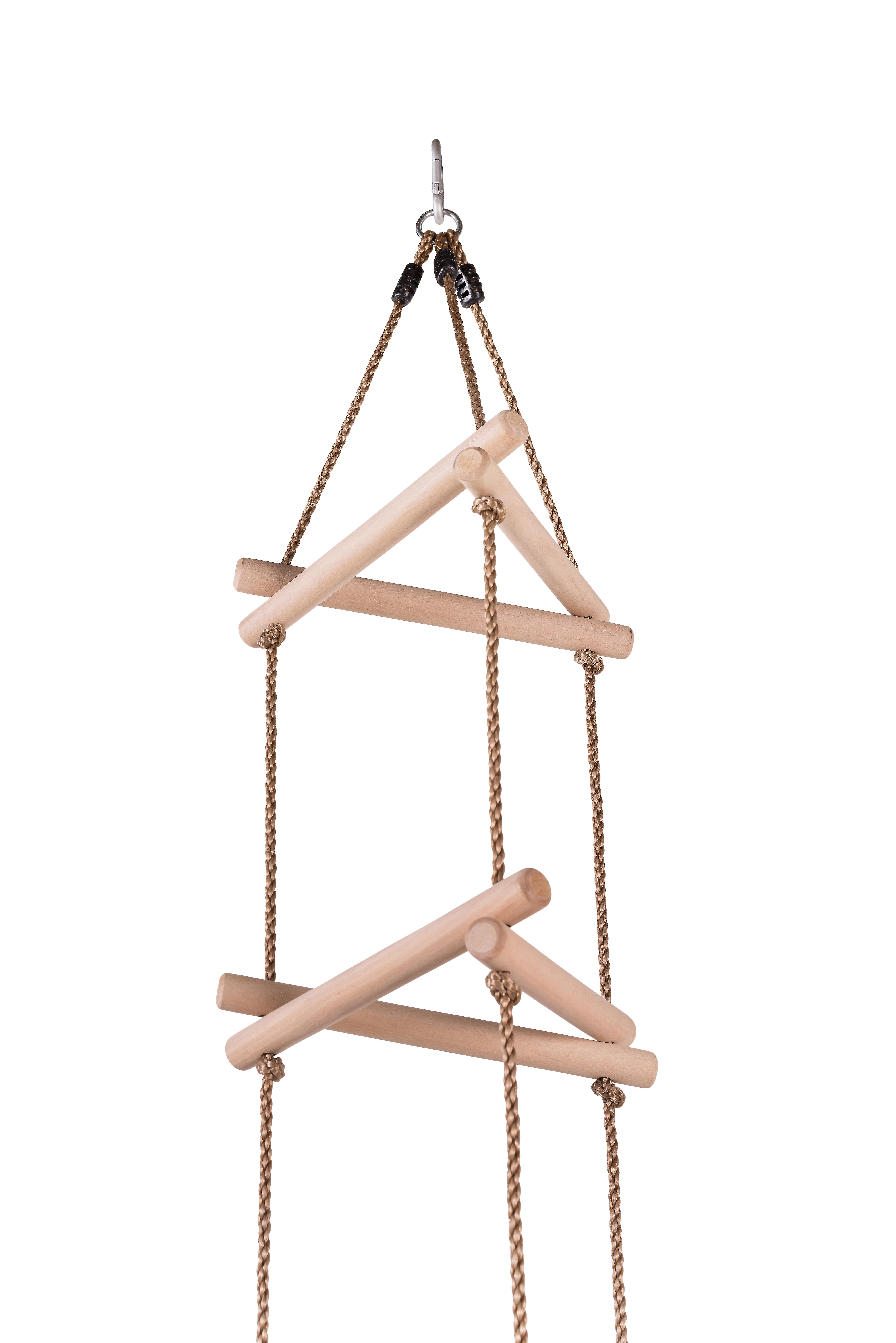 Kids 3D Triangle Rope Ladder | Children Tree Climbing Frame, Swing Set ...