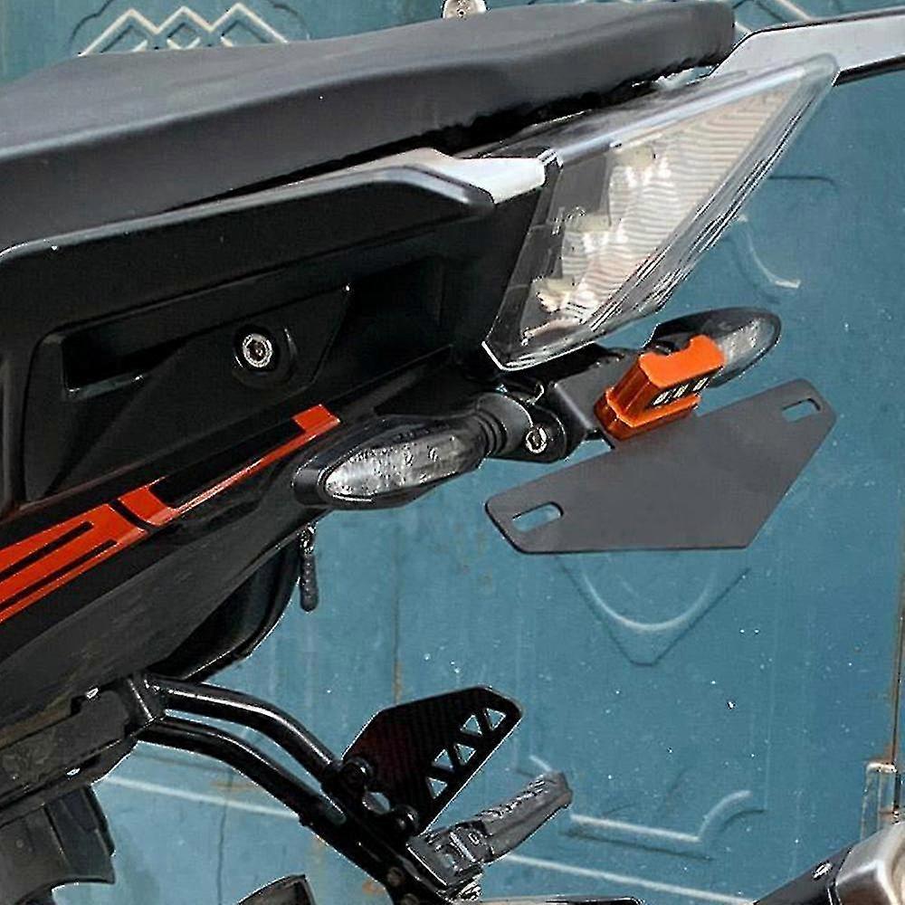 Motorcycle Rear License Plate Mount Holder Led Light For Ktm Duke 125 ...
