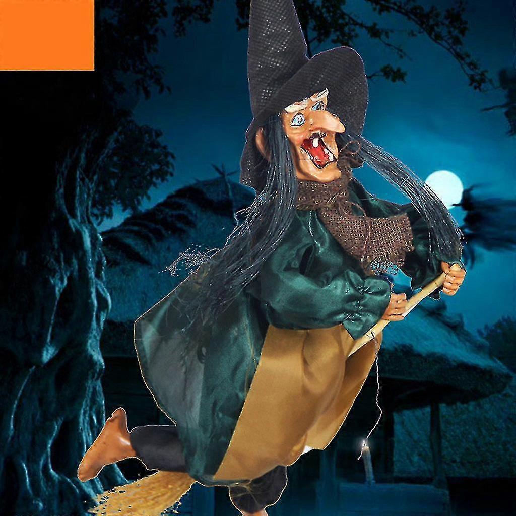 Halloween Talking Witch Props Laughter Control Animated Decorations Toy ...