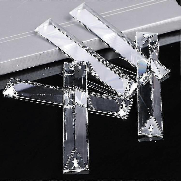 Glass Rectangle Hanging Crystal Chandelier Prism Drop Pendant In For ...
