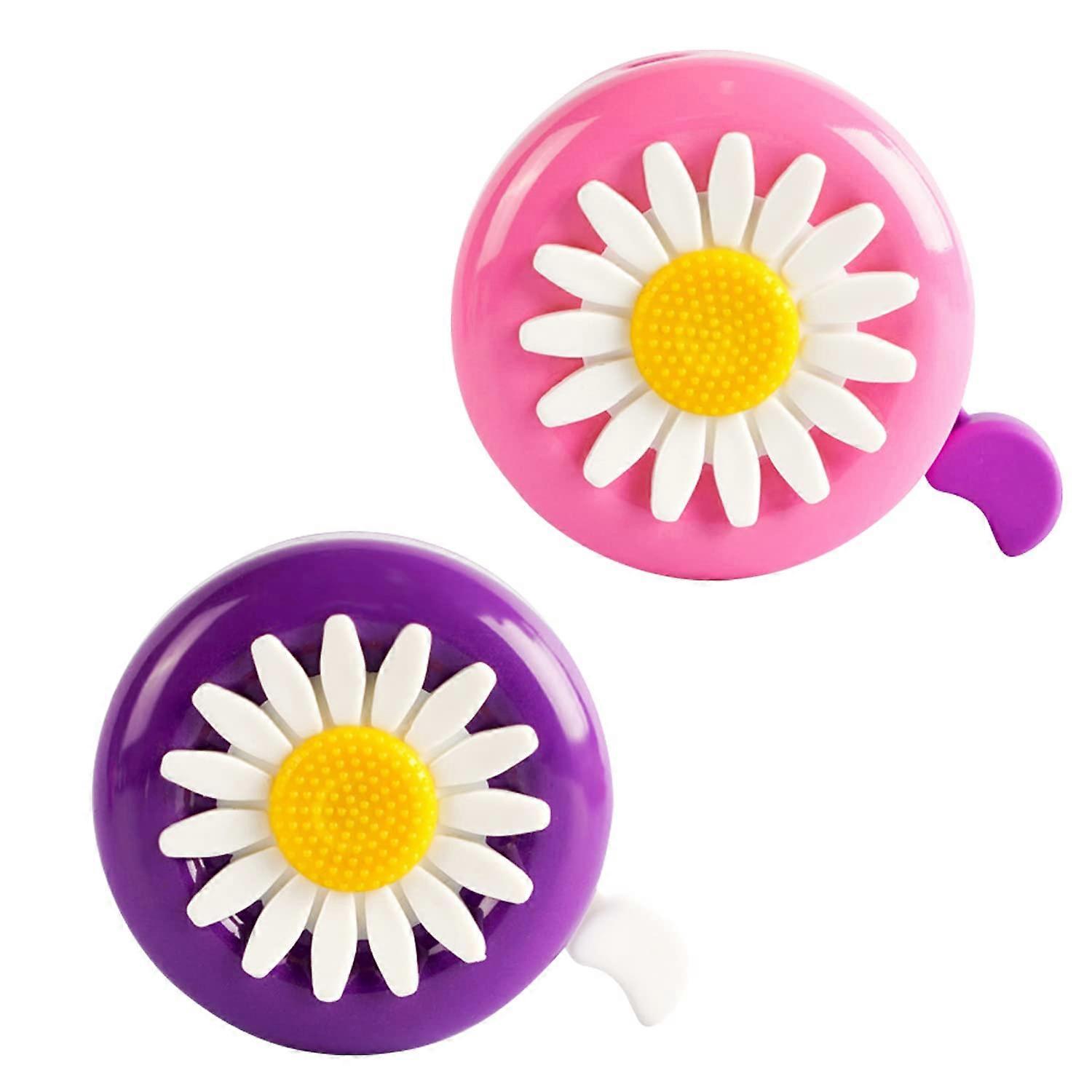2 Pcs Children's Bicycle Bells, Flower Bicycle Bells, Cute Toddler ...