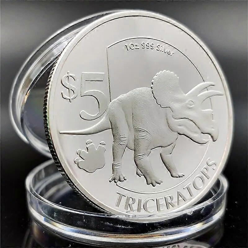 Ancient Dinosaur Animal Dragon Collectible Coins Tyrannosaurus Rex Challenge Souvenir Coin Home ...