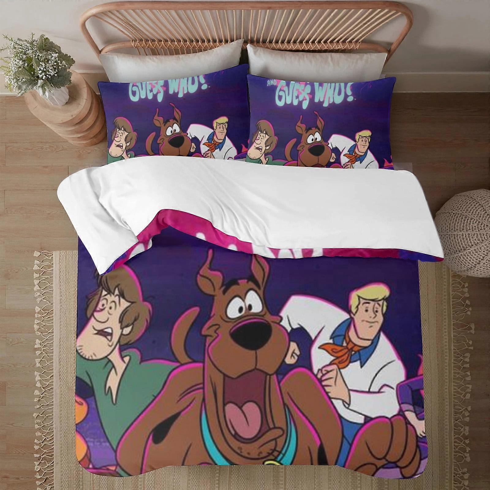 v5914 Bed Sheets Bedding Scooby-Doo 3-Piece Bedding Set1 Quilt Cover +2 ...