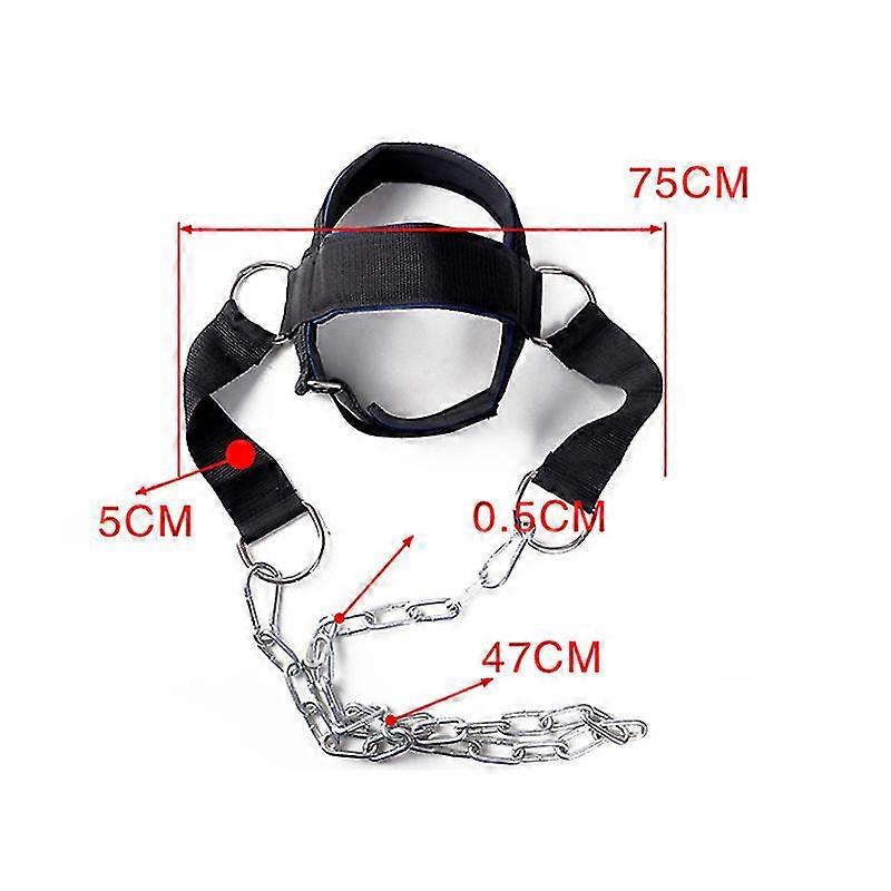 Head Harness Strengh Exercise Strap With Chain Adjustable Neck Power ...