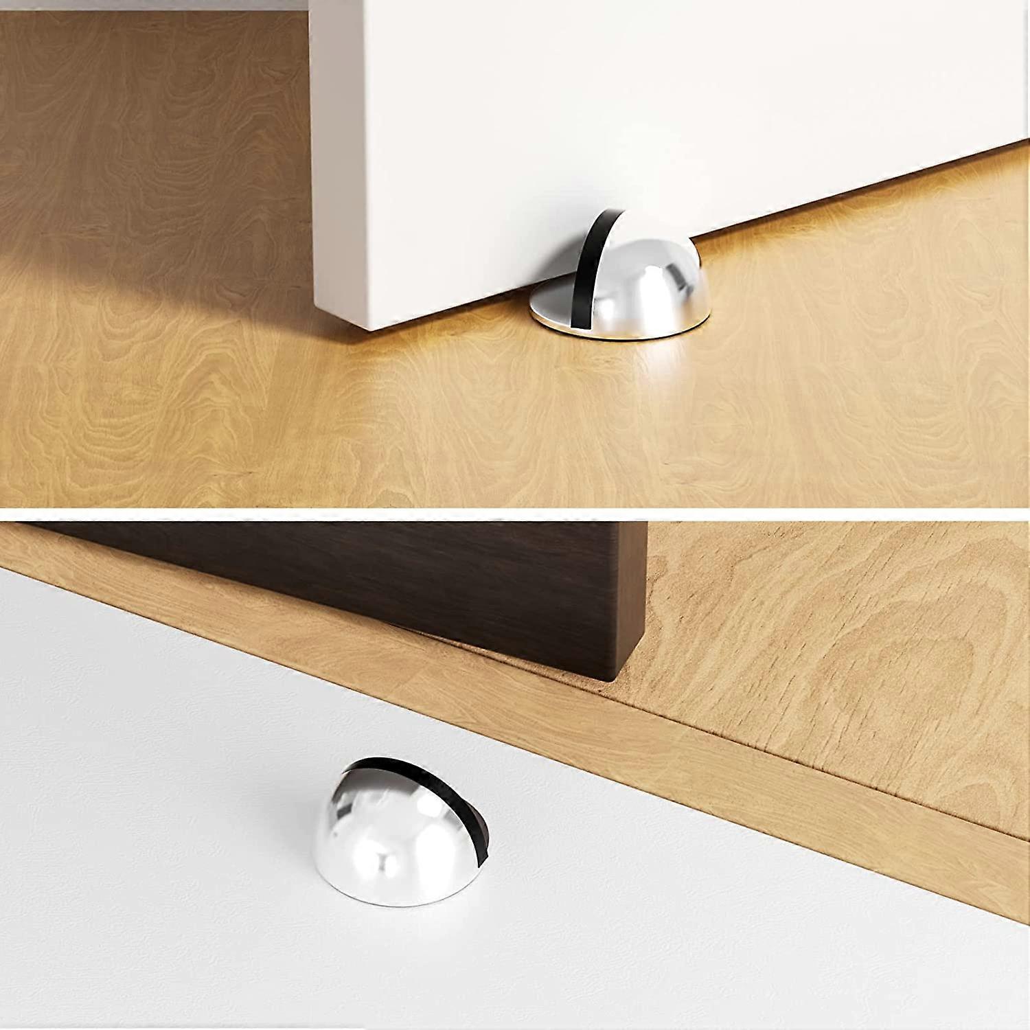 Set of 4 Door Stops, Stainless Steel Door Stops and Stoppers with ...