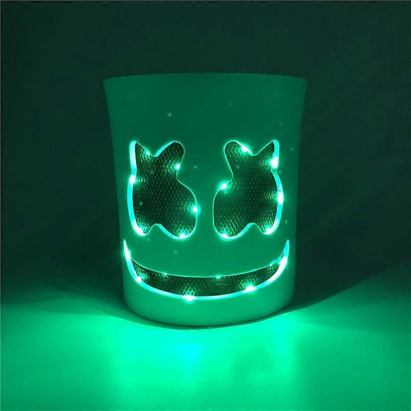 Marshmello LED Mask DJ Cosplay Helmet Marshmello Costume Mask Light Up ...