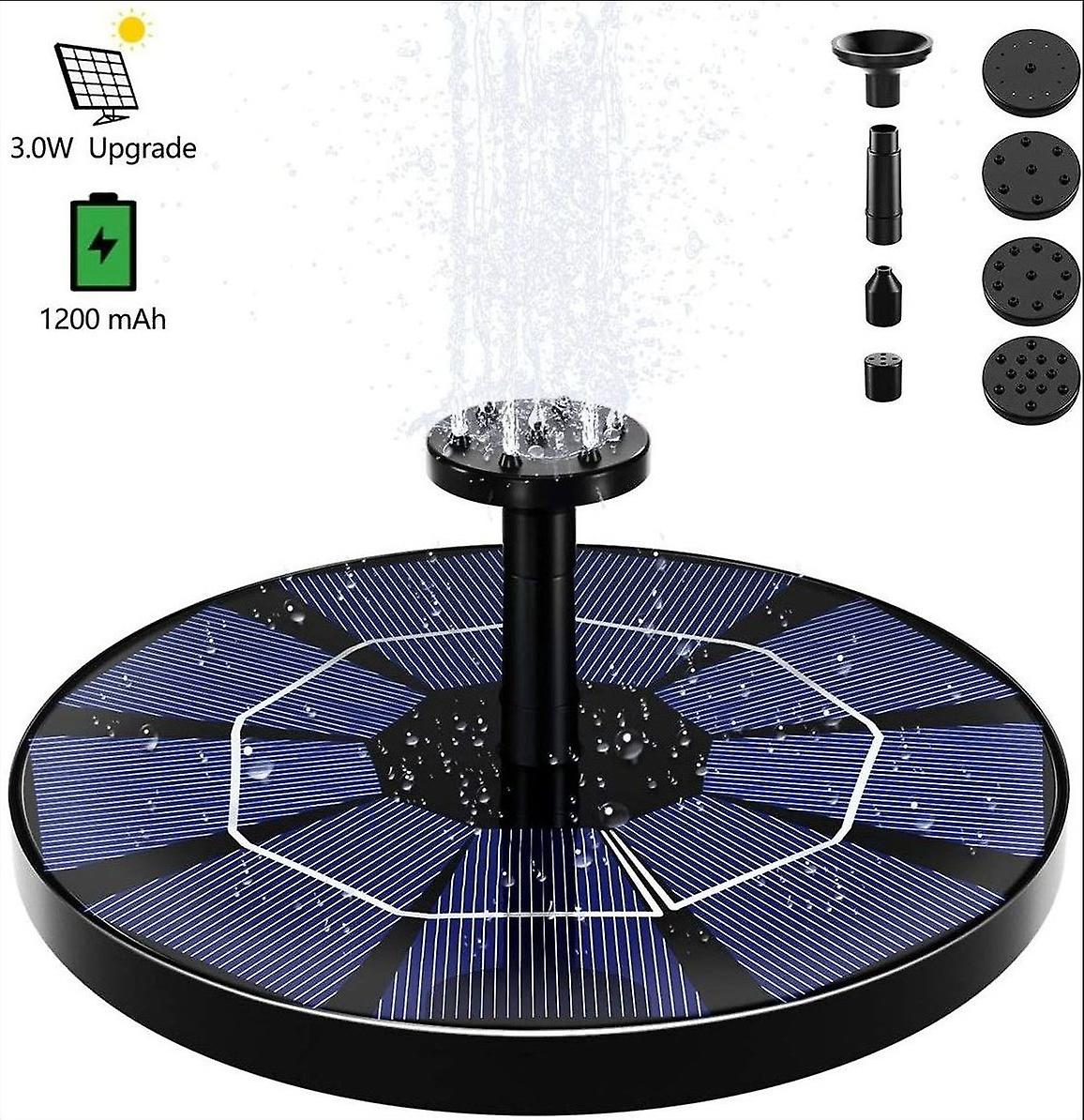 Solar Fountain Solar Pond Pump With 1w Solar Panel Solar Fountain Solar ...