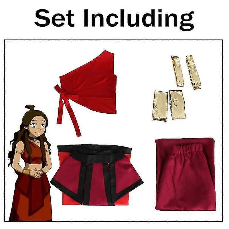 Anime Avatar The Last Airbender Cosplay Katara Fire Nation Cosplay ...