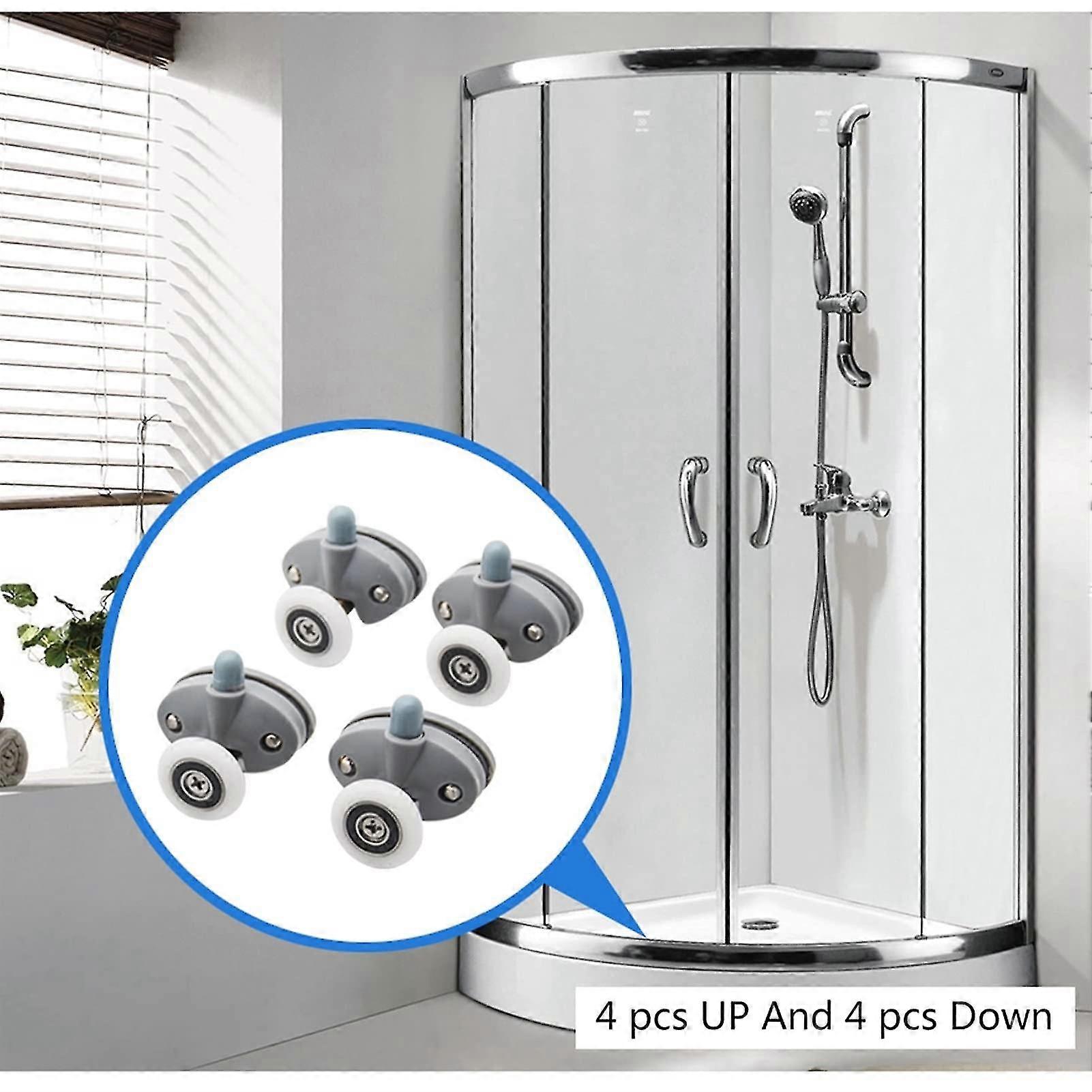 Shower Door Runner Wheels, Abs Plastic Pulleys Sliding Door Rollers For ...