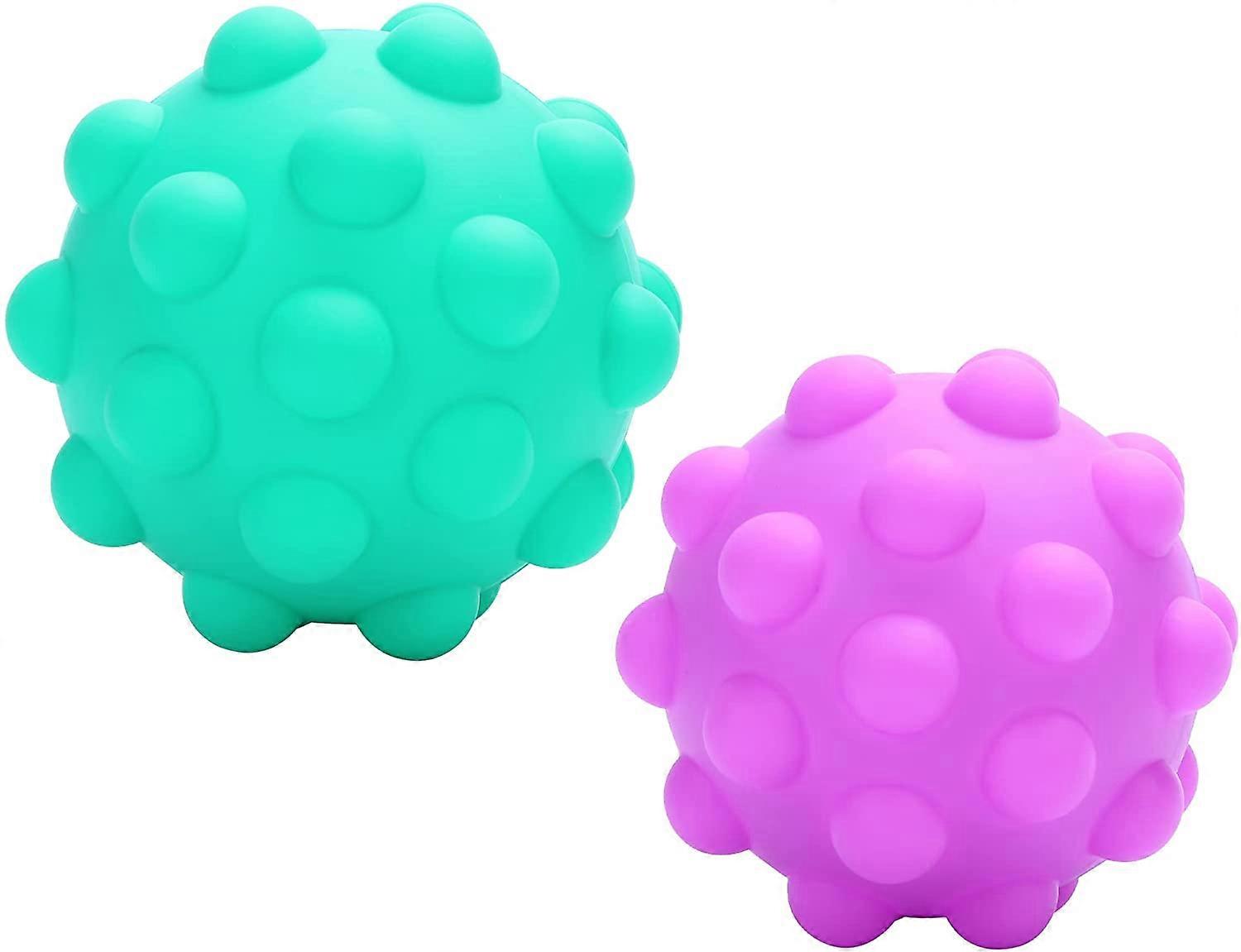 Pop Ball Push Bubble Fidget Toy 3D Silicone Stress Relief Fidget Balls ...