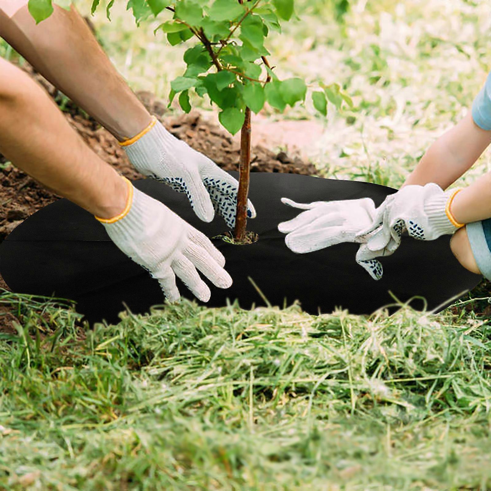 2023, Garden Weed Barrier Mat Tree Protector Tree Weed Barrier Ground ...