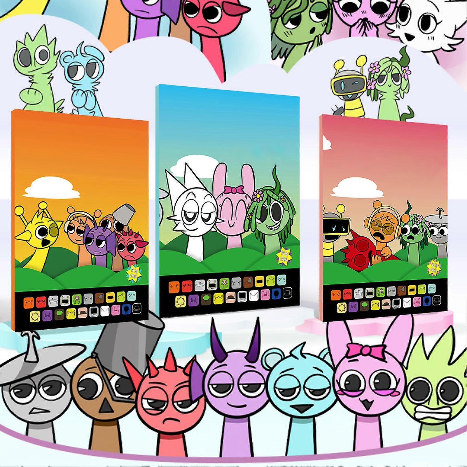 Sprunki Handwriting Book,Children's Coloring Books,Tracing Book, line ...