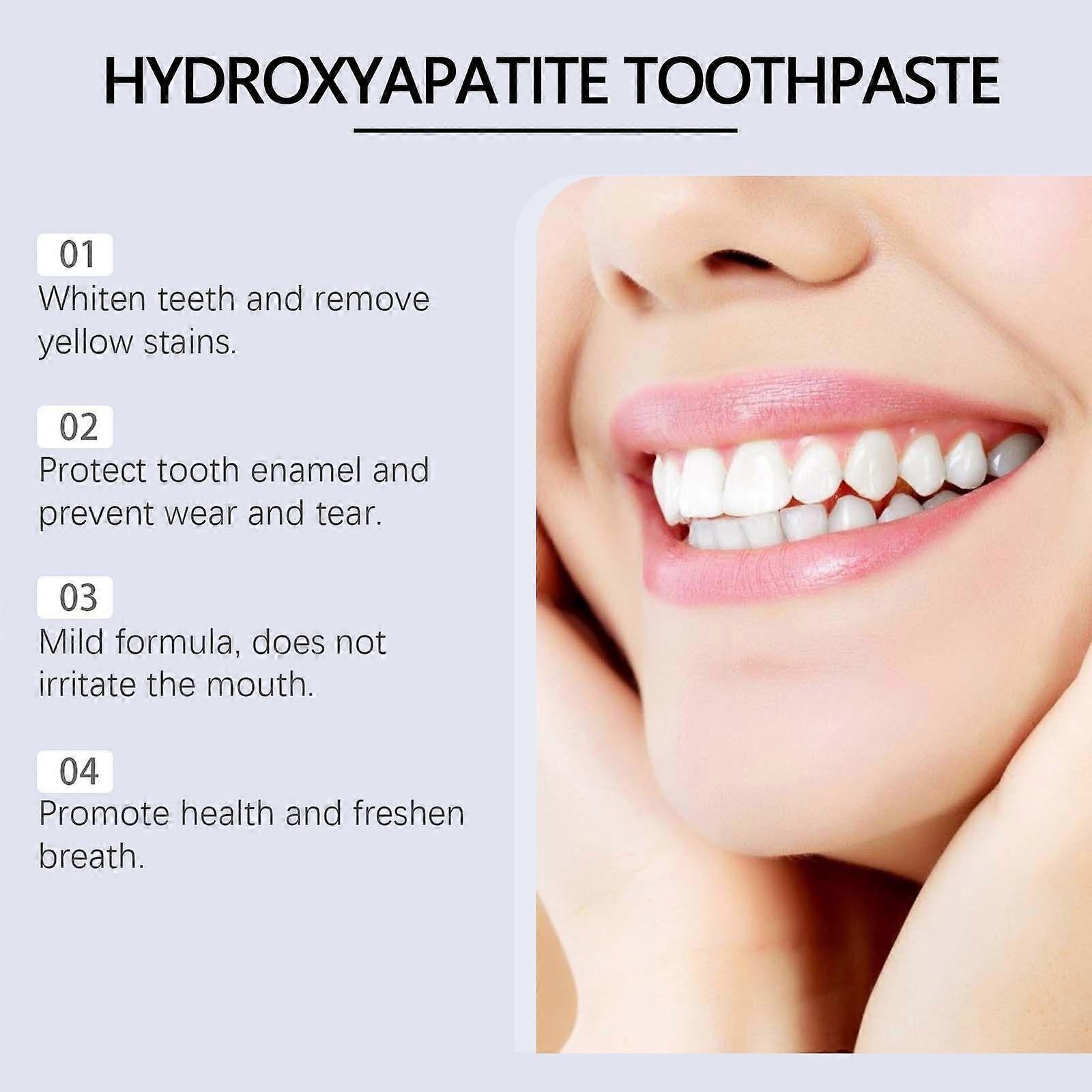 Hydroxyapatite Toothpaste for Advanced Enamel Protection, Gentle and ...