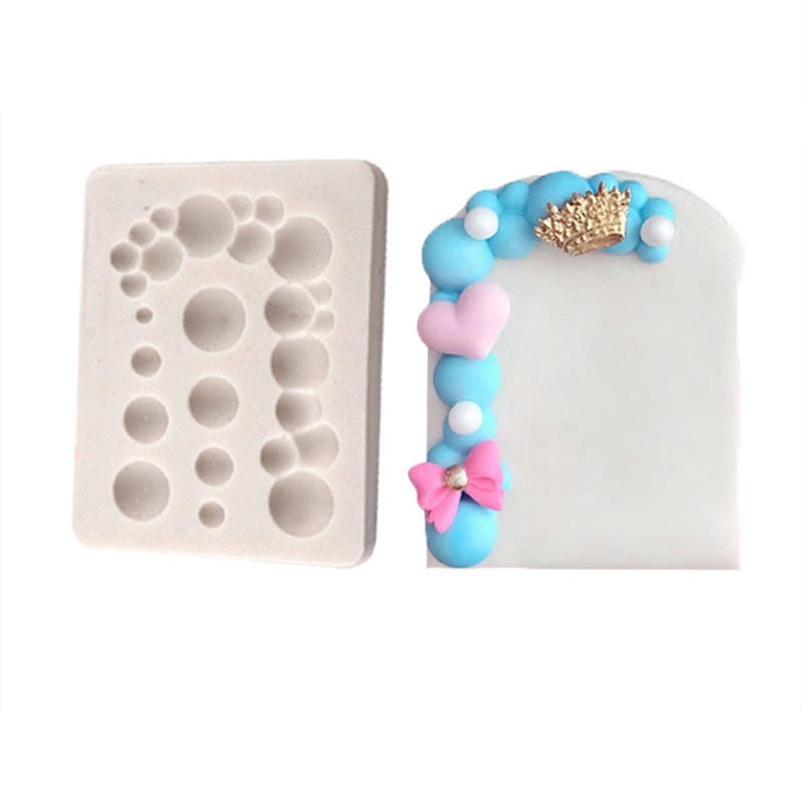 Chocolate Candy Bubble Fondant Mold Hemisphere-Shape Silicone Mold Half ...