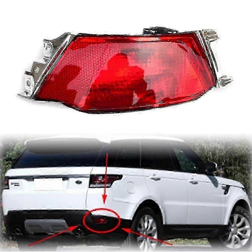 WXHCar Left Rear Bumper Fog Lamp Light Red Lens For Range Rover Sport ...
