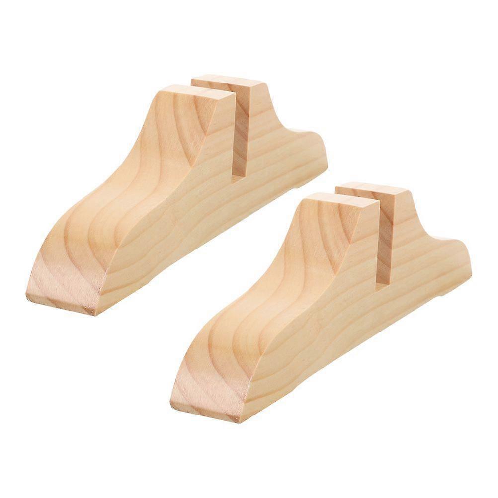 2pcs Room Divider Wooden Stand Screen Panel Feet Room Divider Bracket ...