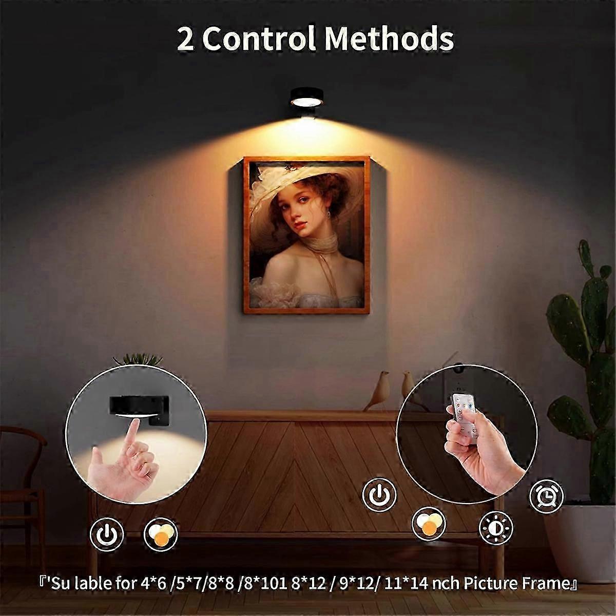 Picture Lights, Art Lights,Picture Lights 4 Pack, LOperated Art ...