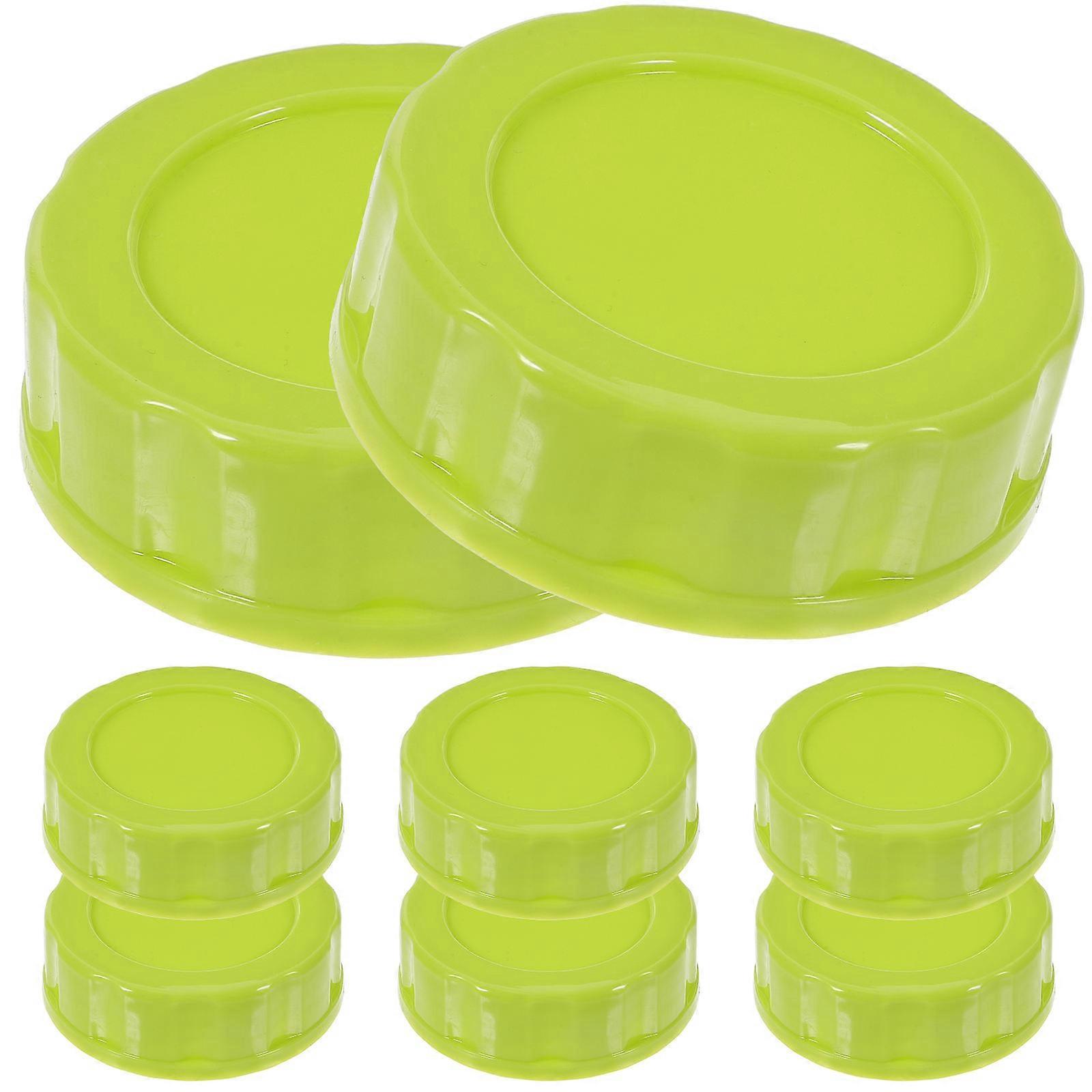 Green Reusable Milk Bottle Caps PP Bottle Lids for Glass Milk Bottles 8 ...