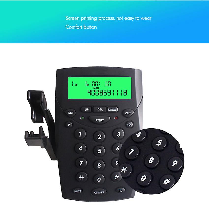 Telephone dialpad with headset stand, call center dial key pad phone ...