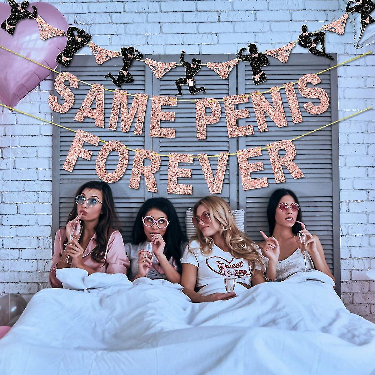 Bachelorette Party Banner, Rose Gold Bachelorette Party Decorations ...