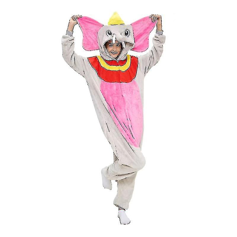 Women Full Body Pajamas Cartoon Kigurumi Dumbo Onesie For Adults ...