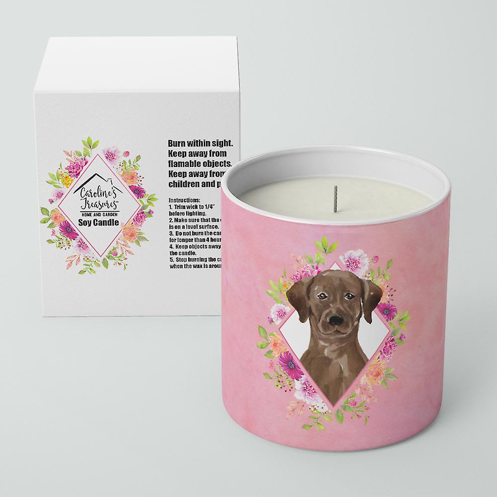Chocolate Labrador Soy Candle 10 oz Decorative Gift Scented Soy Candles ...