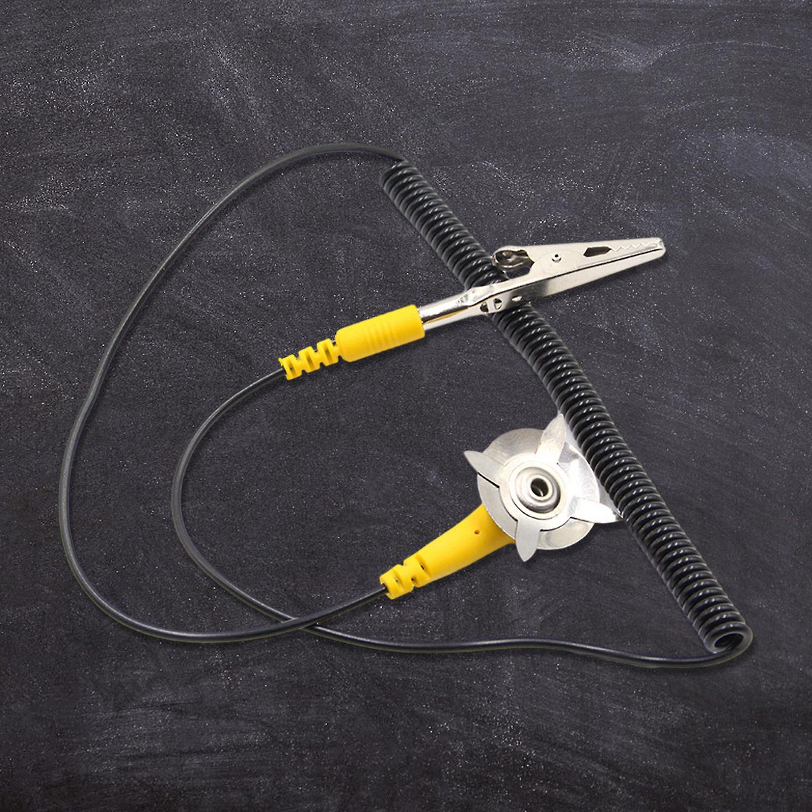 Anti Static Grounding Cord with Alligator Clip Claw 1.8M Adjustable ESD ...