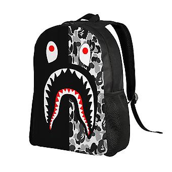 Bape Shark Camo Kids Backpack School Bags Book Bags Travel Bag For Boys ...