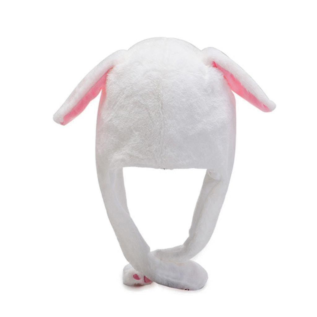 Rabbit Ear Hat Beanie Plush Can Moving Bunny Ears Hat With Lightwhite ...