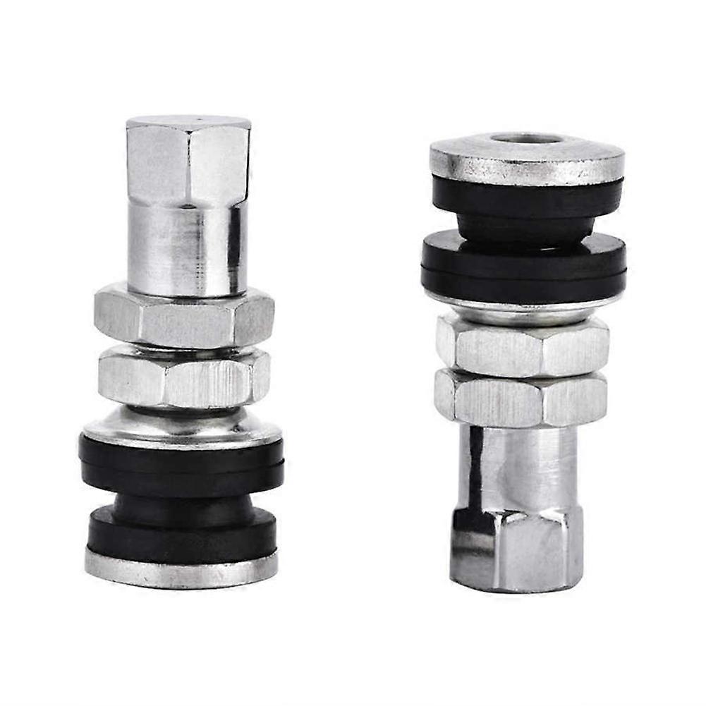 100Pcs Tire Valve Stem Kit Metal TR161 Wheel Tire Valve Stems Dust Cap ...
