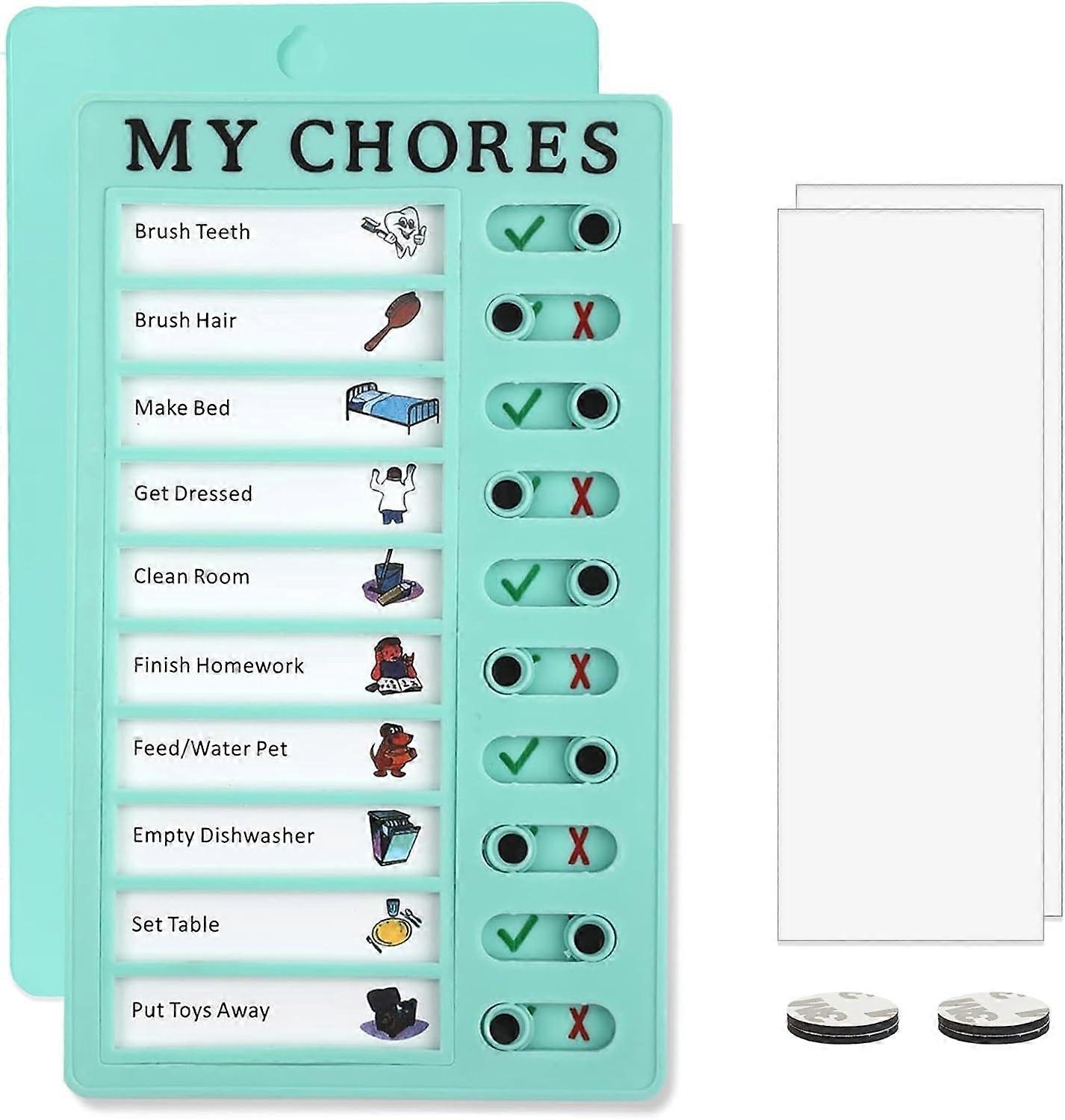 Chore Chart for Kids My Chores Routine Chart,Blank Plastic Checklist ...