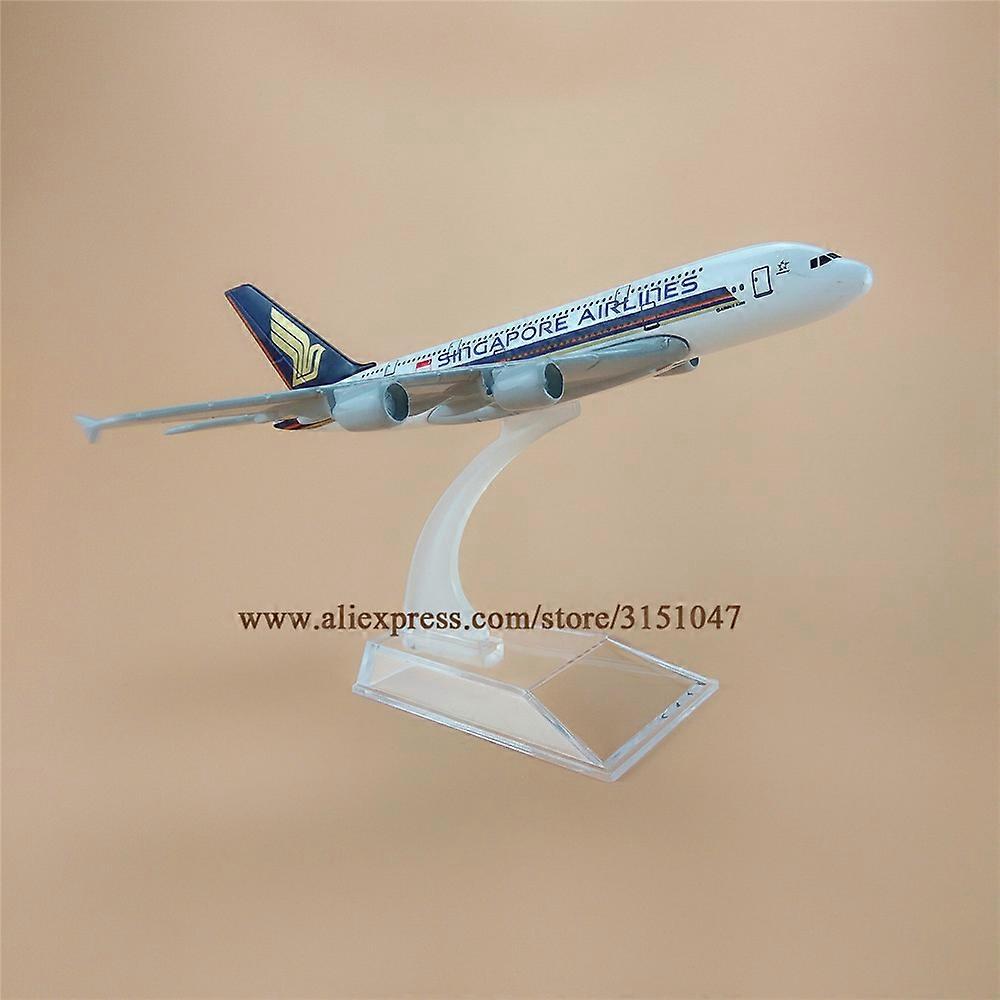 16cm Air Plane Singapore Airlines A380 Airbus 380 Airways Metal Alloy ...