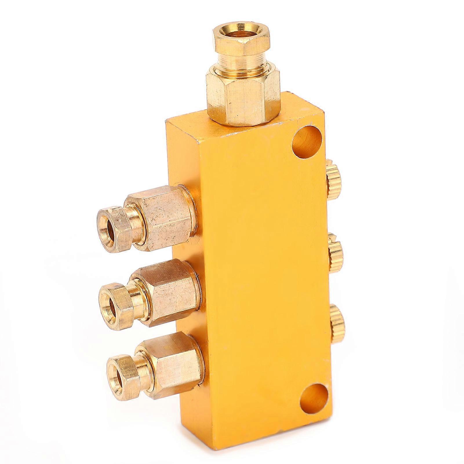 Oil Distributor TKType Adjustable Brass Lube Piston Separator Divider ...