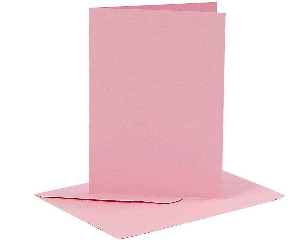 6 Rose Pink A6 Cards and Envelopes for Card Making Crafts | Card Making ...