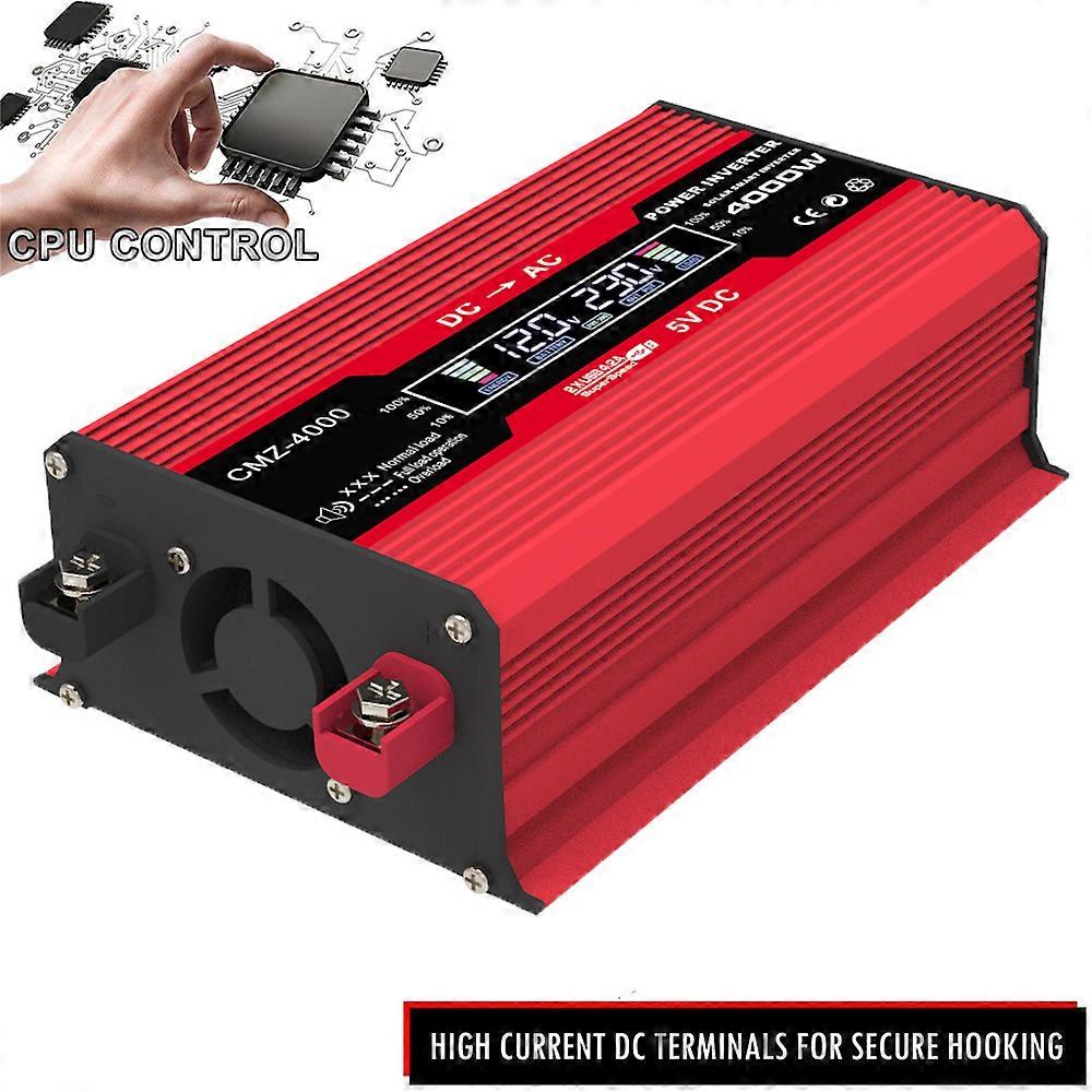 4000W Peak Power Modified Sine Wave Inverter LED Display 300W Rated ...