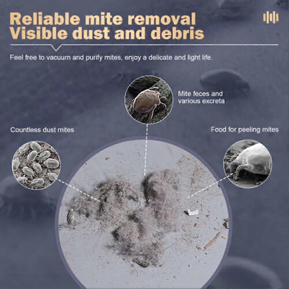 Handheld Dust Mite Vacuum Cleaner Wireless UV Mite Removal Cleaning ...