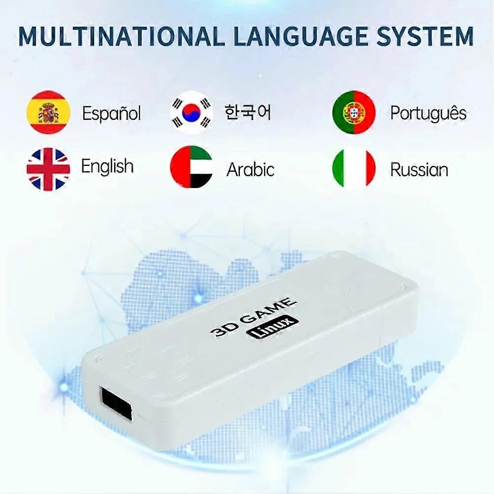 Y6 2.4G Wireless Game TV Stick Retro PS1 Family 4K HD Portable Video Game Console Support ...