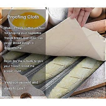Thick Fermented Linen Cloth Proofing Dough Bakers Pans Bread Baguette ...