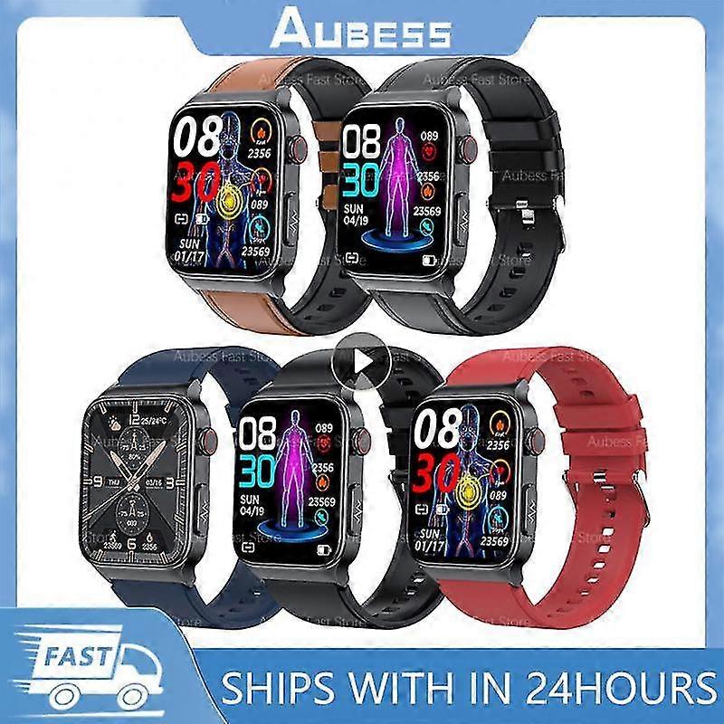 E500 Blood Glucose Smart Watch Ecg Monitoring Blood Pressure Body ...