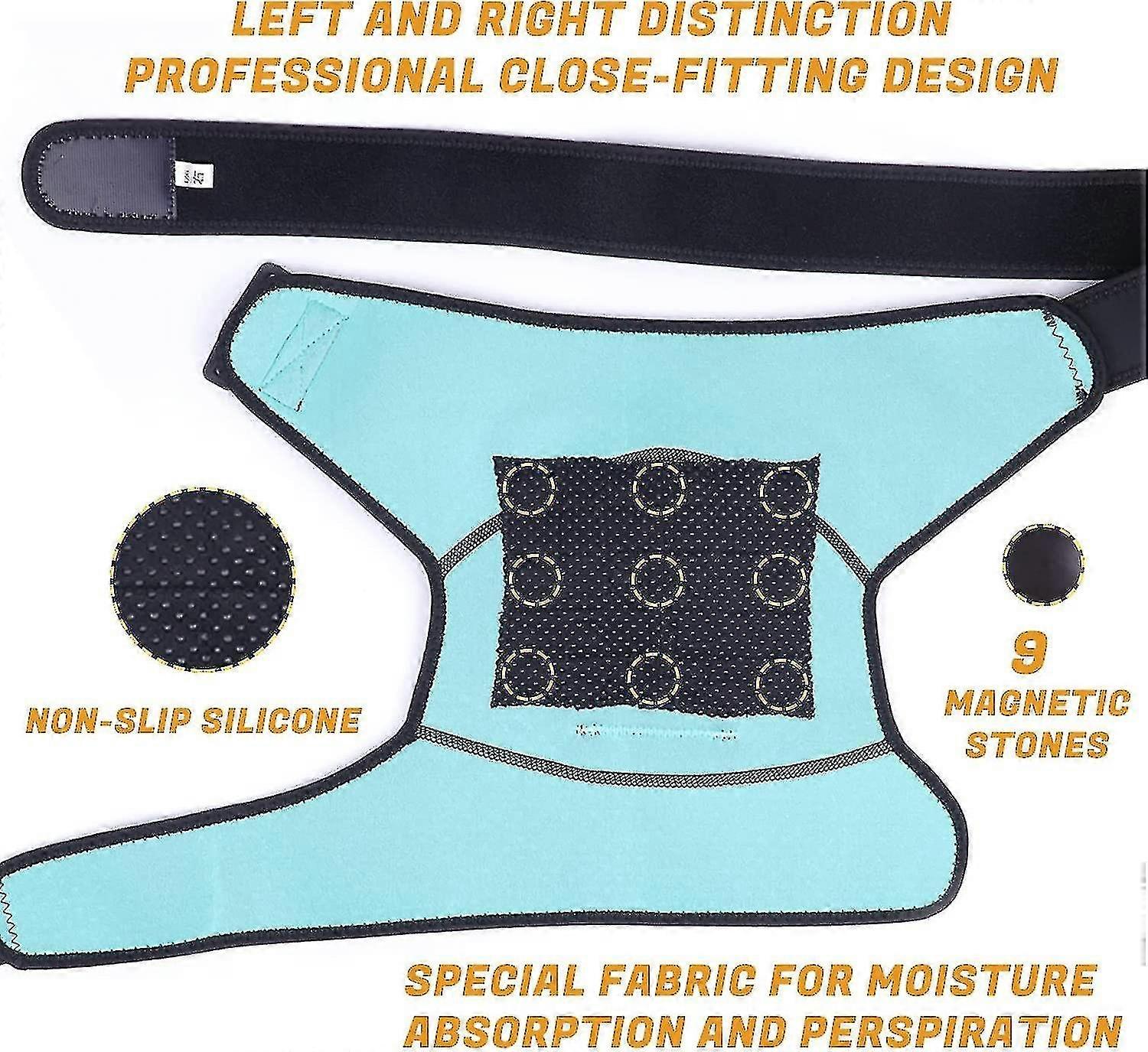 Magnetic Shoulder Brace, Compression Support Wrap Belt, Adjustable ...