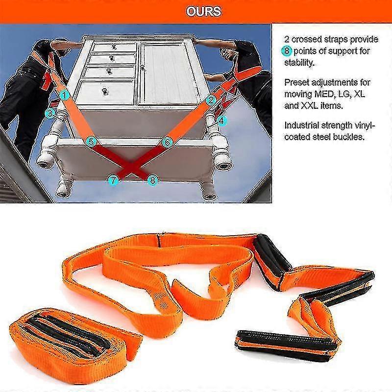 Furniture Moving Carrying Straps Shoulder Forearm Carry Rope Lift Heavy ...