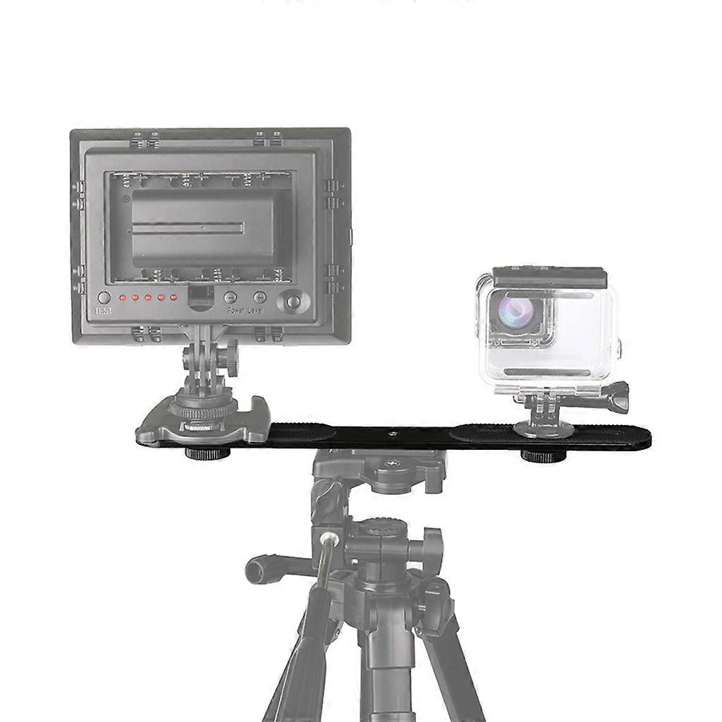 Universal Dual Flash Bracket Holder with 2 1/4" Adapter Screws for ...