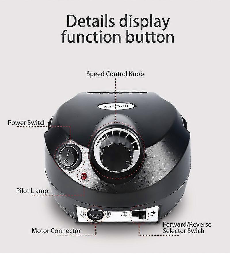 35000rpm Electric Nail Drill Machine Mill Cutter Sets For Manicure Nail ...